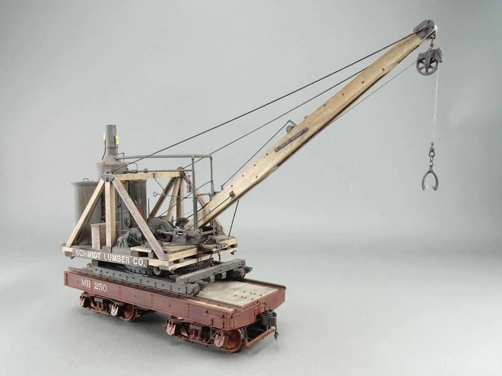 G Scale Craftsman Kit - Hartford HP-K7 Barnhart Log Loader + Flatcar ...