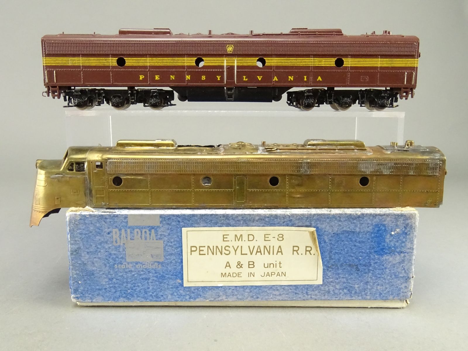 BARGAIN BRASS - HO Model - Balboa PRR Pennsylvania E8 E8A E8B A-B Set ...