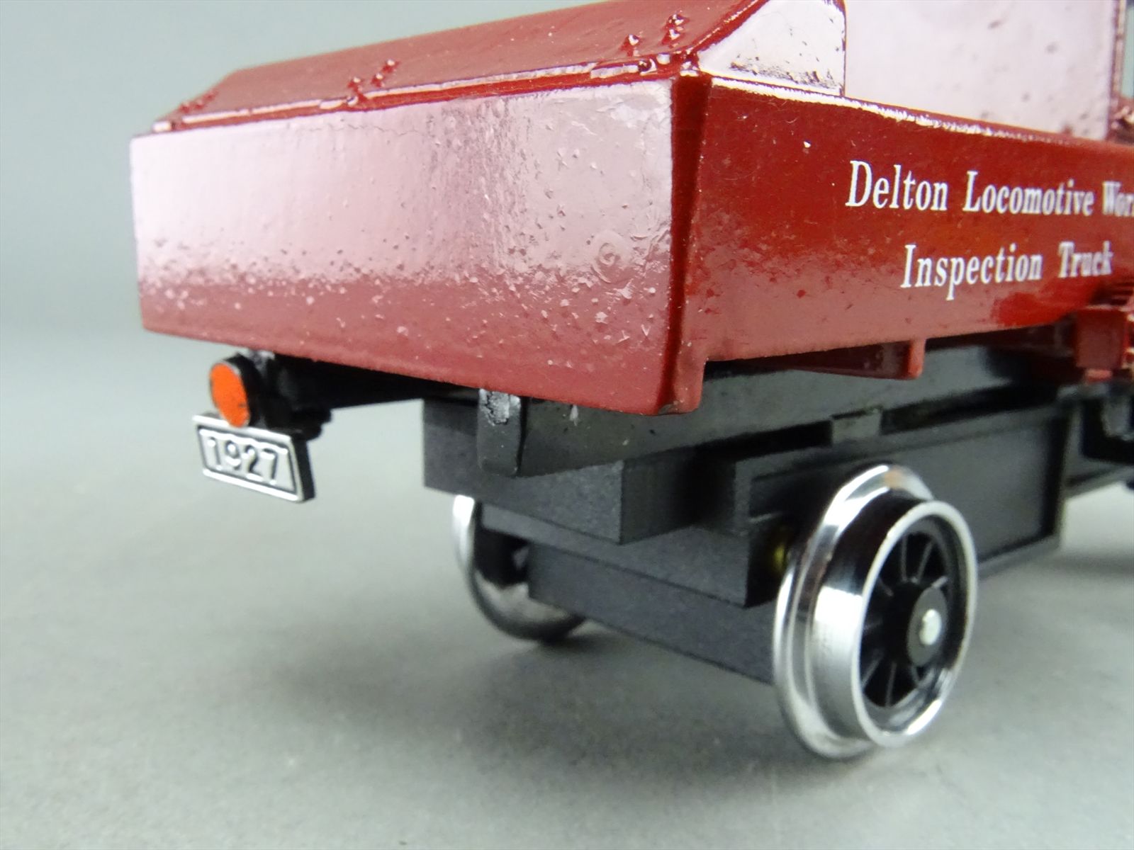 G Brass Model - Delton Locomotive Works Inspection Truck - F/P - No Box