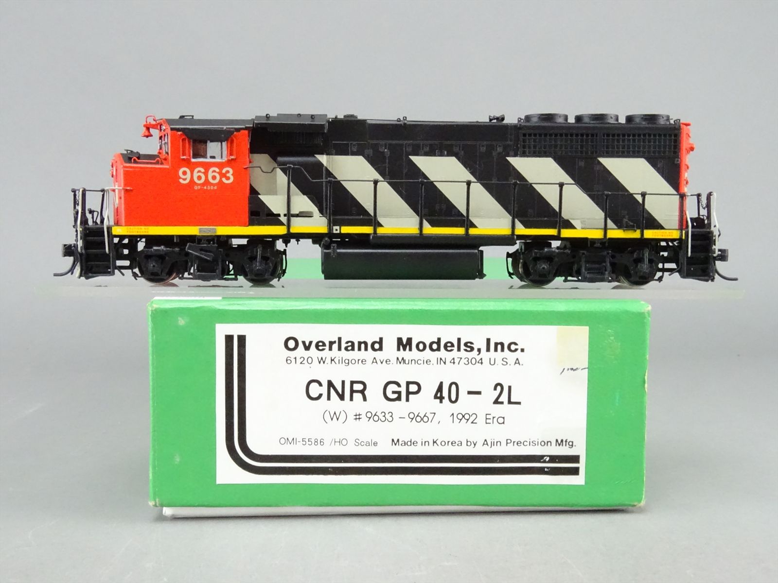 HO Brass Model - OMI 5586 CN CNR Canadian National GP40-2L 1992 Era ...