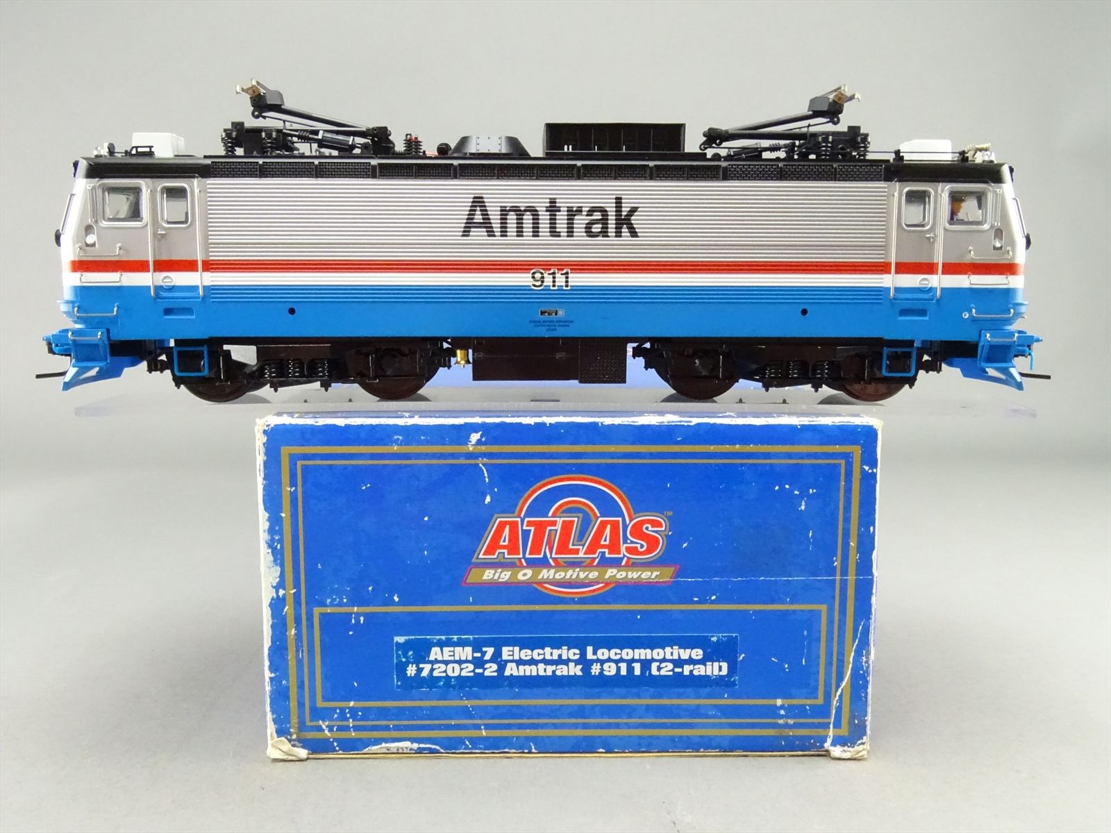 O Plastic Model - Atlas 7202-2 Amtrak AEM-7 Electric Locomotive #911 - F/P
