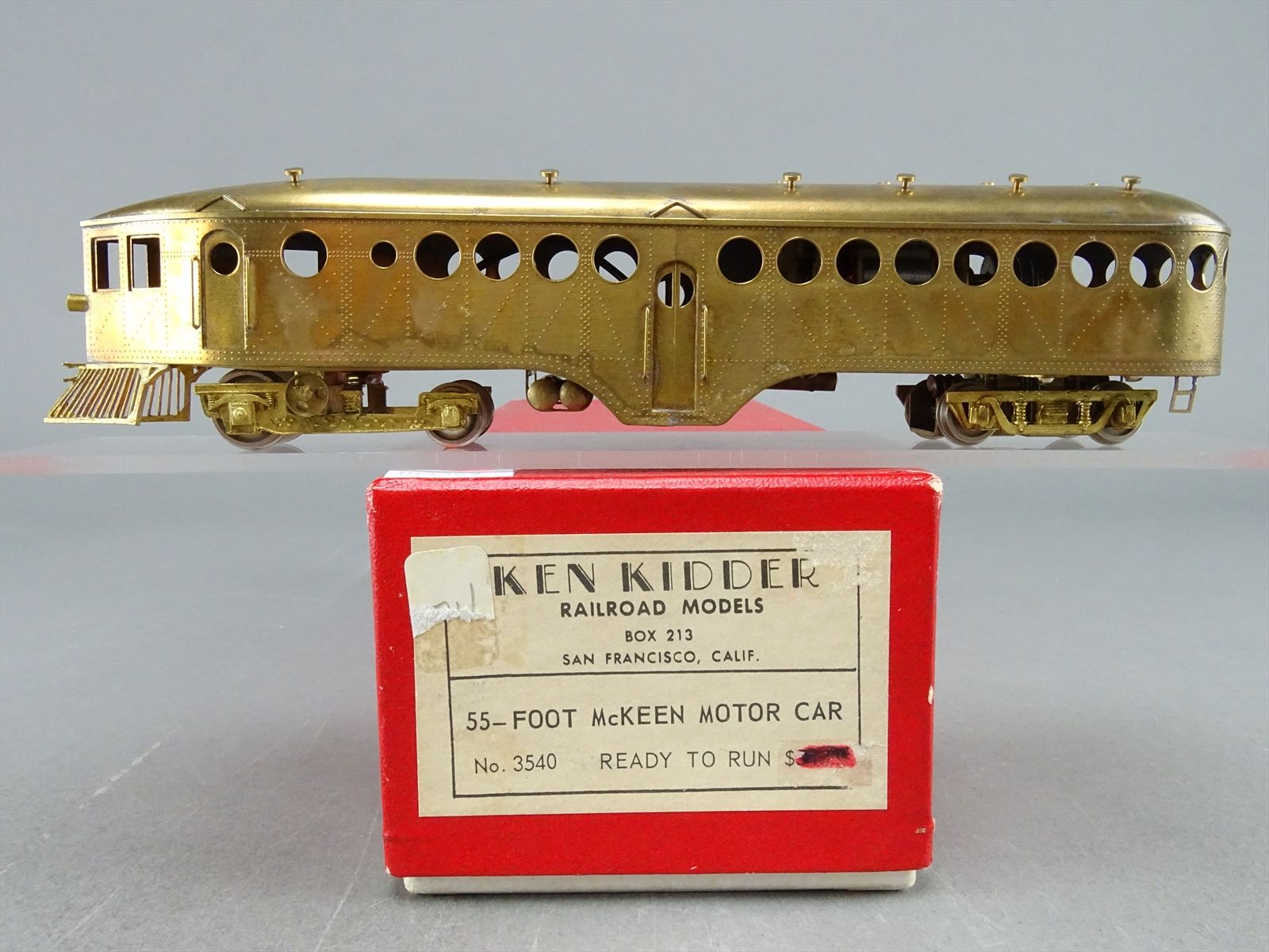 HO Brass Model - KK Ken Kidder 3540 55' McKeen Motor Car - Unpainted ...