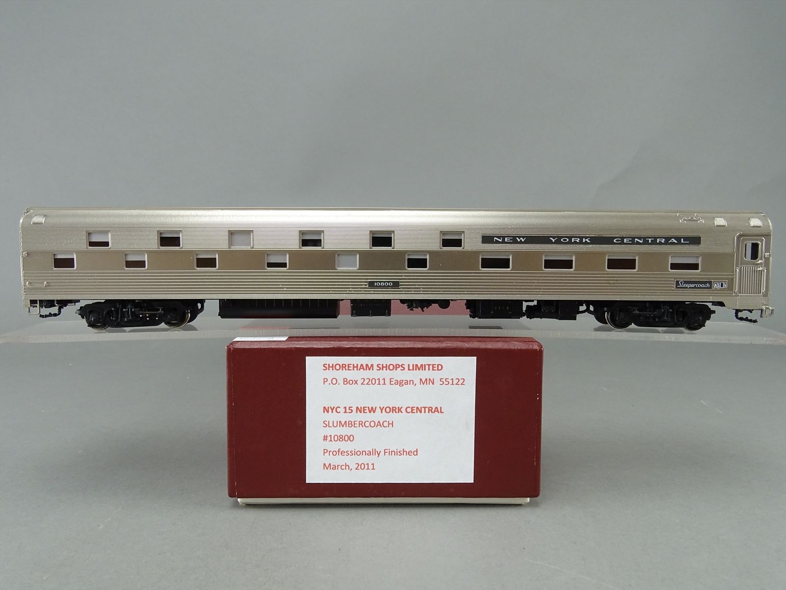 HO Brass Model - SSL NYC15 NYC New York Central Slumbercoach #10800 ...