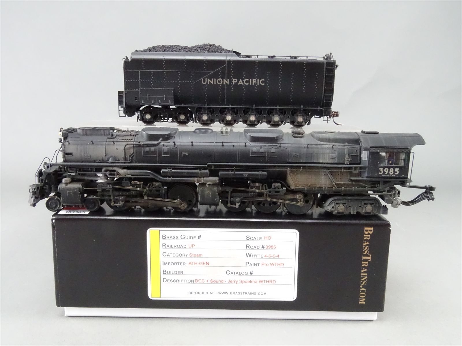 HO Scale Plastic Model Train - Athearn Genesis UP Union Pacific #3985 4 ...