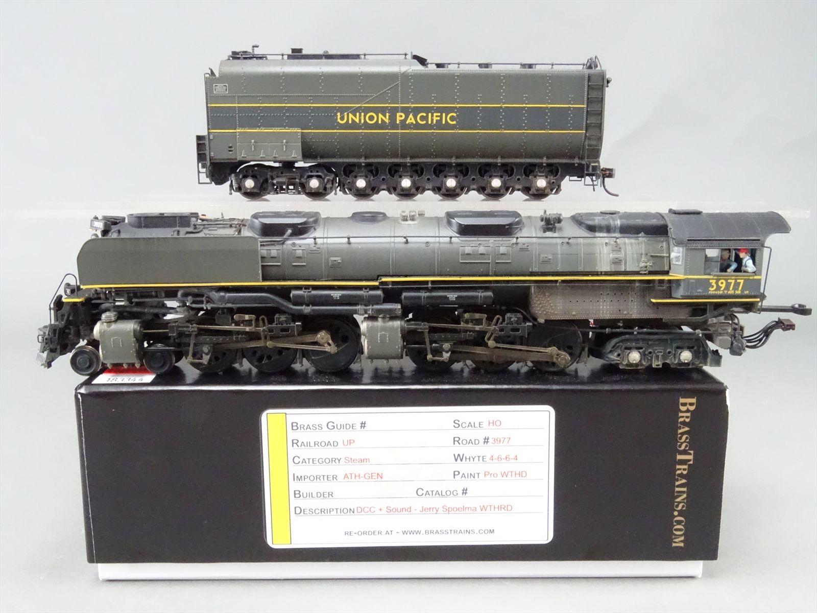 HO Scale Plastic Model Train - Athearn Genesis UP Union Pacific #3977 4 ...