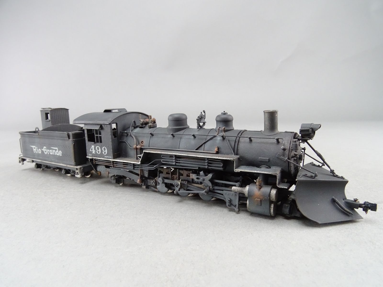 HOn3 Brass Model - PFM D&RGW Rio Grande K-37 2-8-2 #499 Snowplow - Fair ...