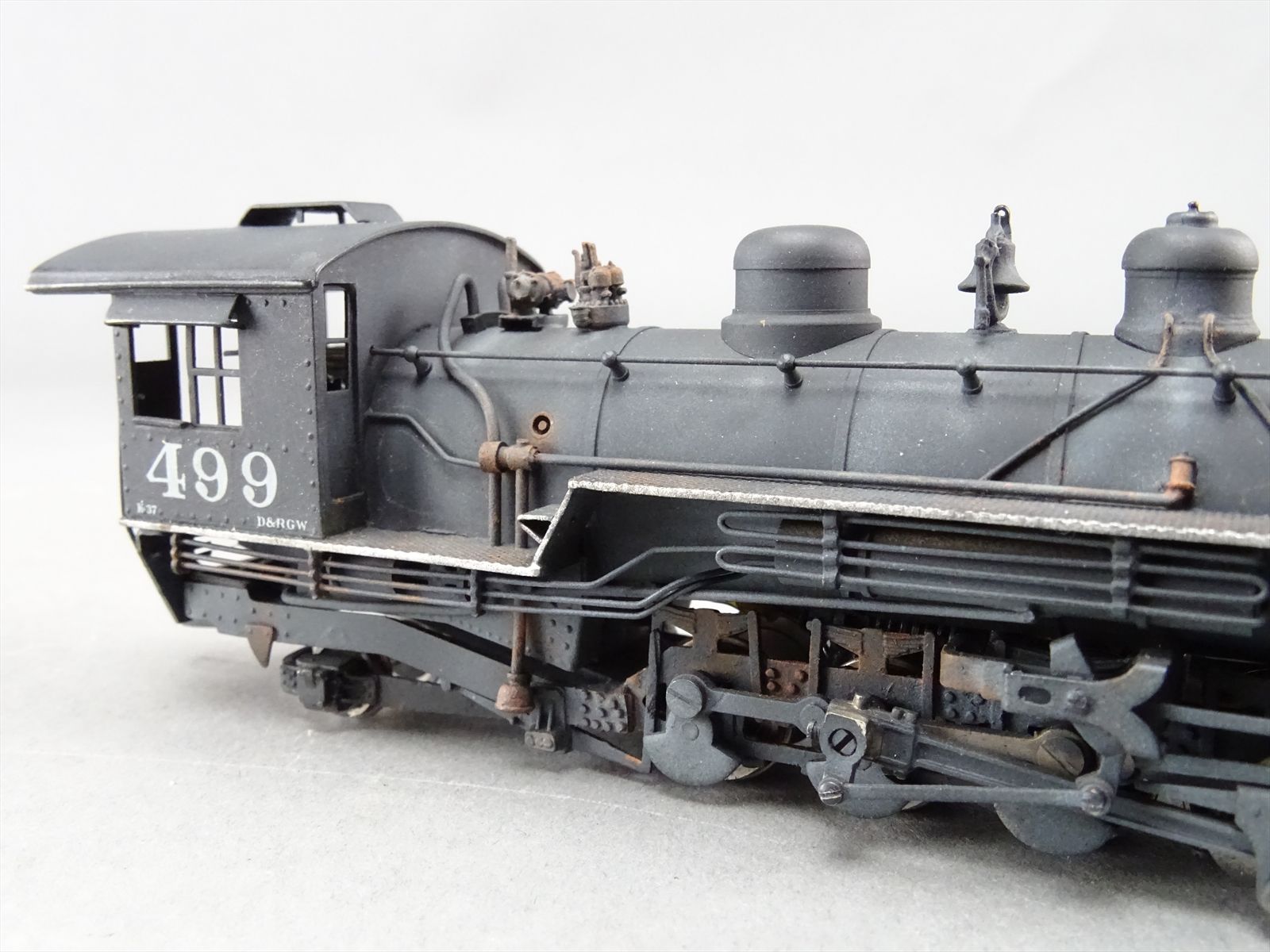 HOn3 Brass Model - PFM D&RGW Rio Grande K-37 2-8-2 #499 Snowplow - Fair ...
