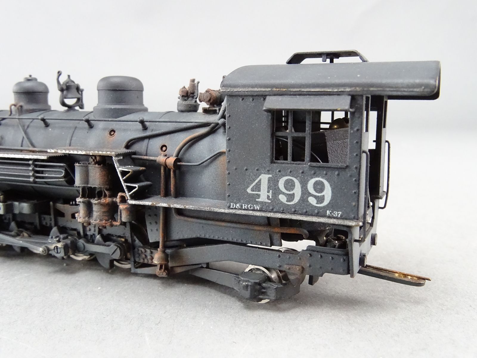 HOn3 Brass Model - PFM D&RGW Rio Grande K-37 2-8-2 #499 Snowplow - Fair Custom + Weathered ...