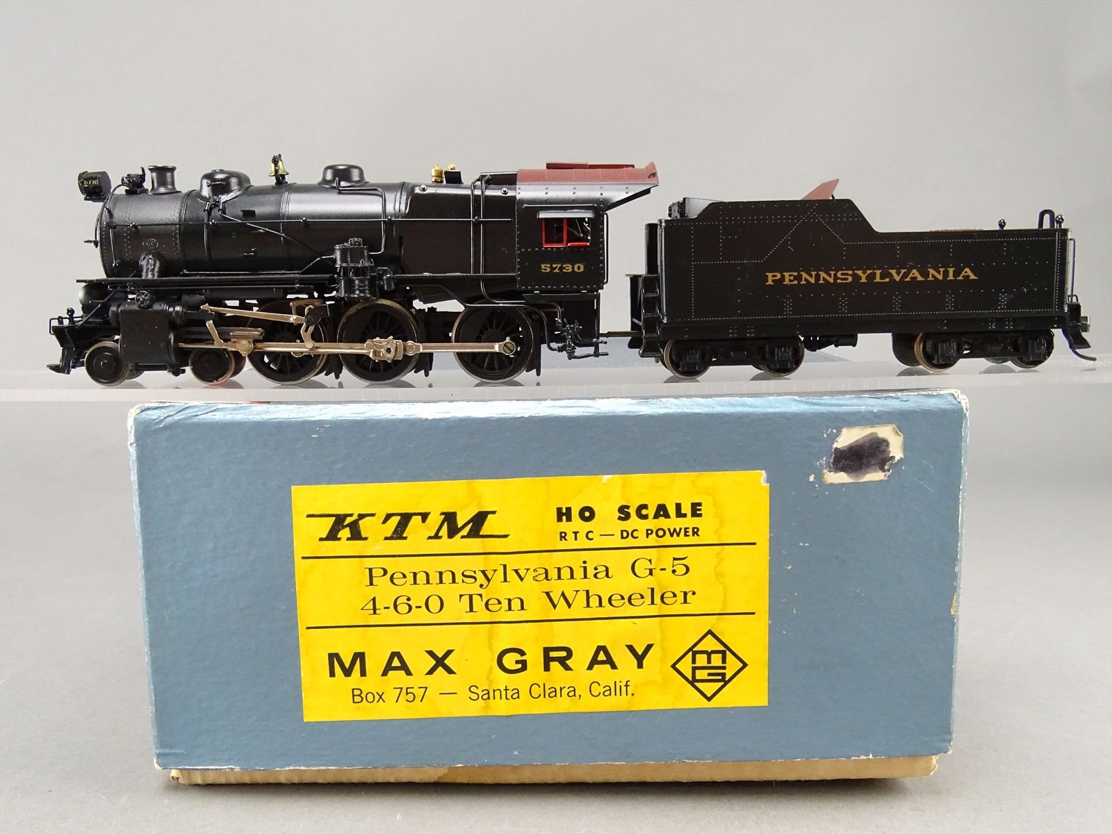 HO Brass Model - MG Max Gray PRR Pennsylvania G-5 Ten Wheeler 4-6-0 ...