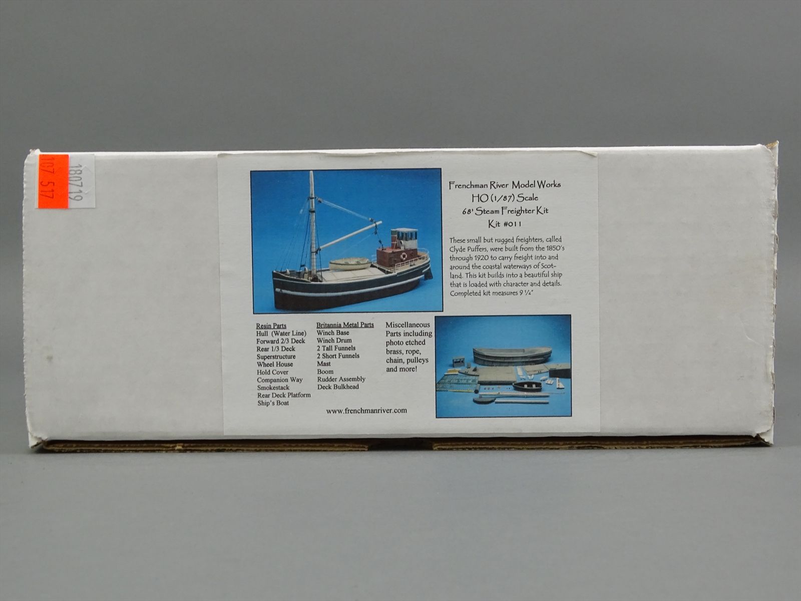 HO Craftsman Kit - Frenchman River Model Works - 68' Steam Freighter ...