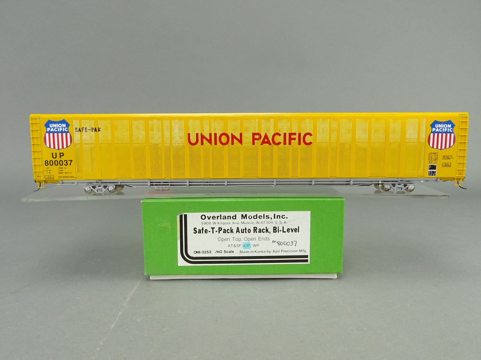 HO Brass Model - OMI 3253 UP Union Pacific Safe-T-Pack Auto Rack Bi ...