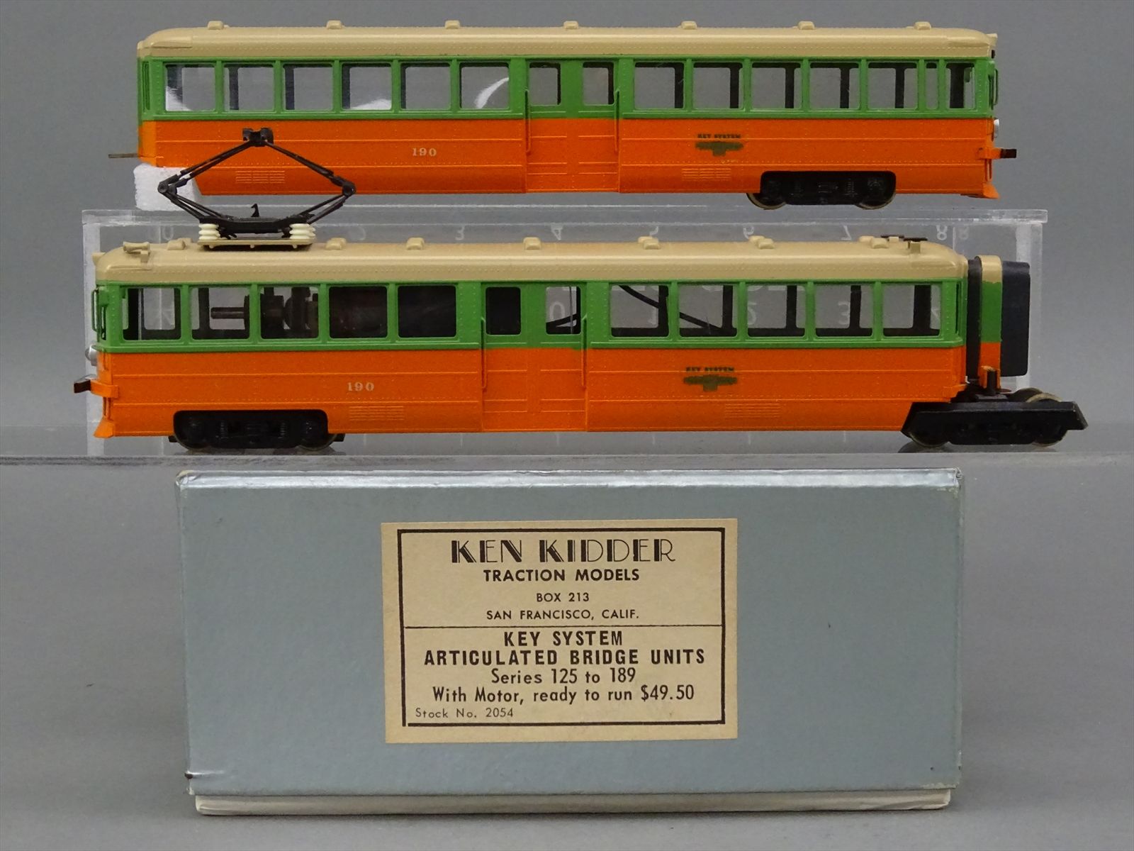 HO Brass Model - KK Ken Kidder 2054 Key System Articulated Bridge Units ...