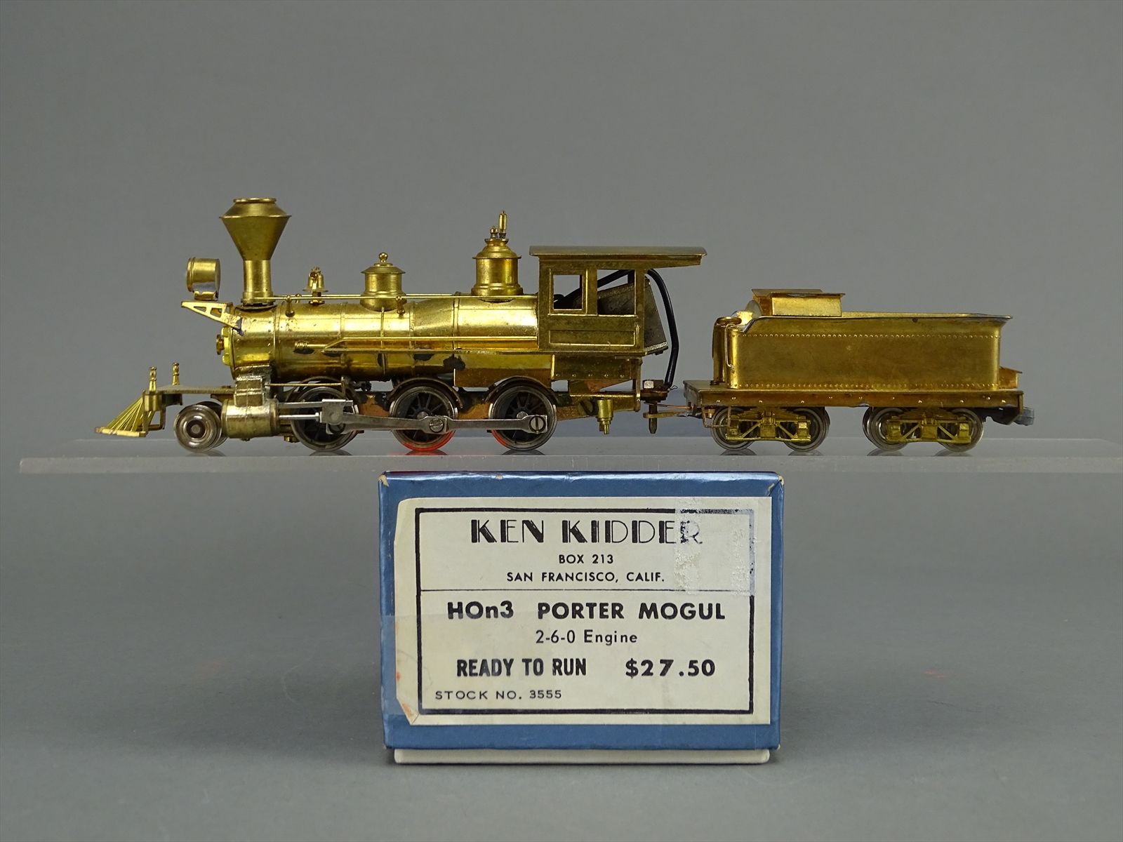 HOn3 Brass Model - Ken Kidder KK 3555 Porter Mogul 2-6-0 Steam Loco ...