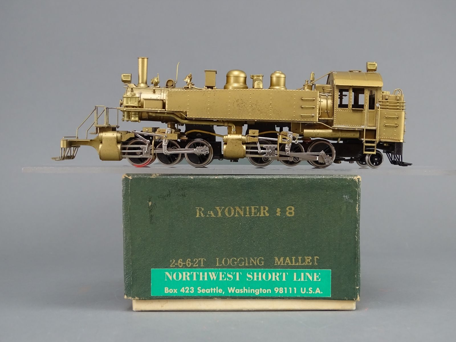 HO Brass Model Train - NWSL TOBY Rayonier 2-6-6-2T Logging Mallet #8 ...