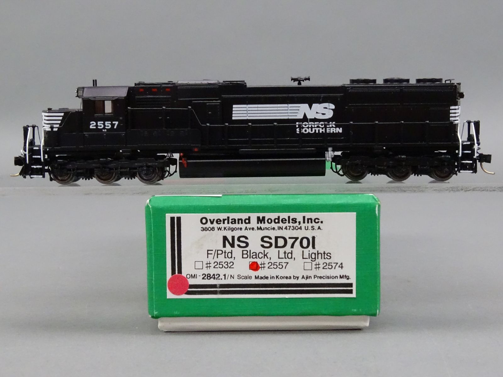 N Brass Model - OMI 2842.1 NS Norfolk Southern SD70I #2557 - F/P - 1998 Run - Ajin
