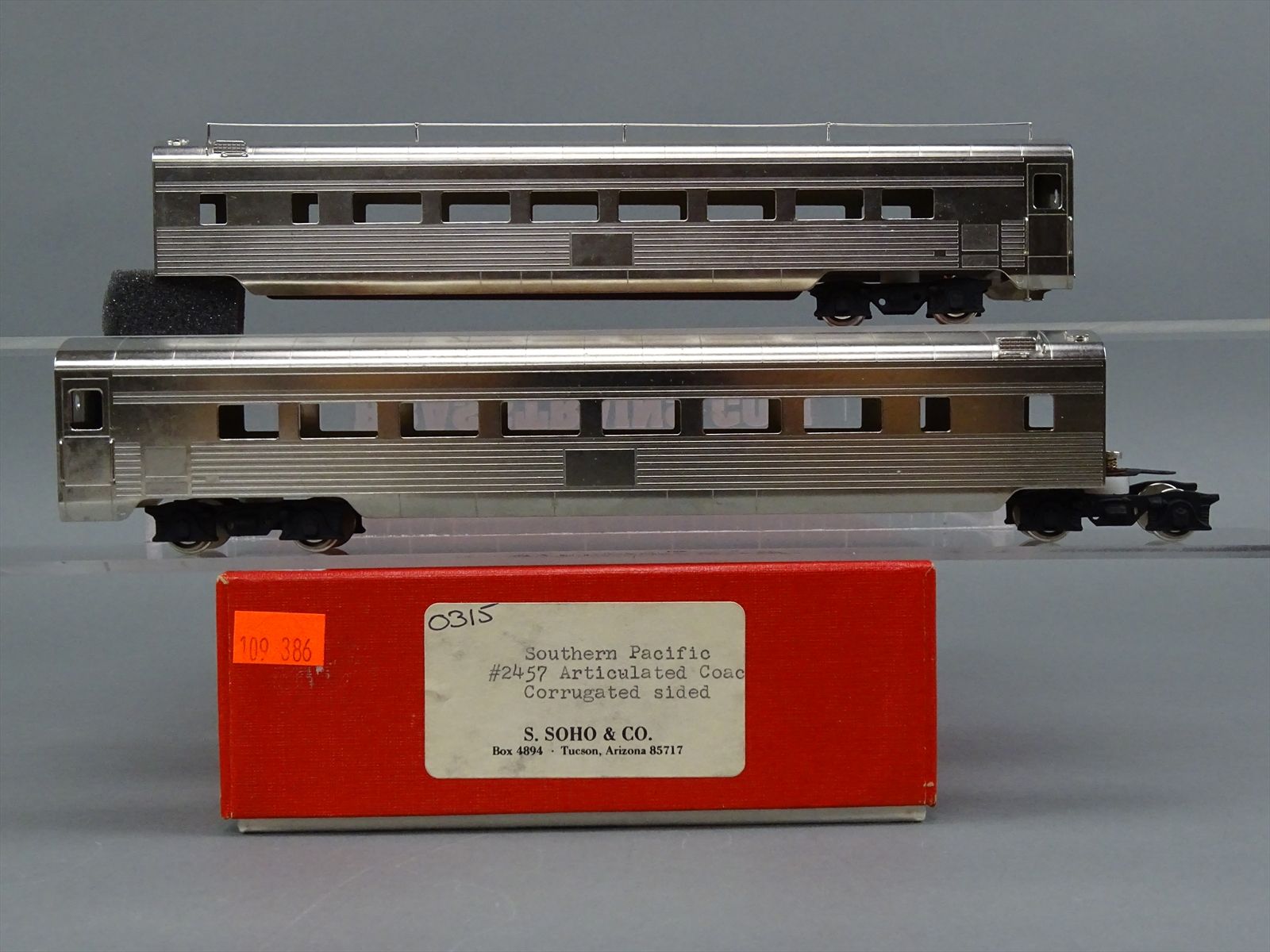 HO Brass Model - Soho SP Southern Pacific Articulated Corrugated Side ...