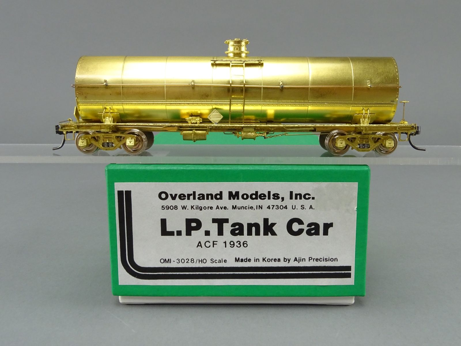 HO Brass Model - OMI 3028 L.P. Tank Car ACF 1936 - Unpainted - 1986 Run ...