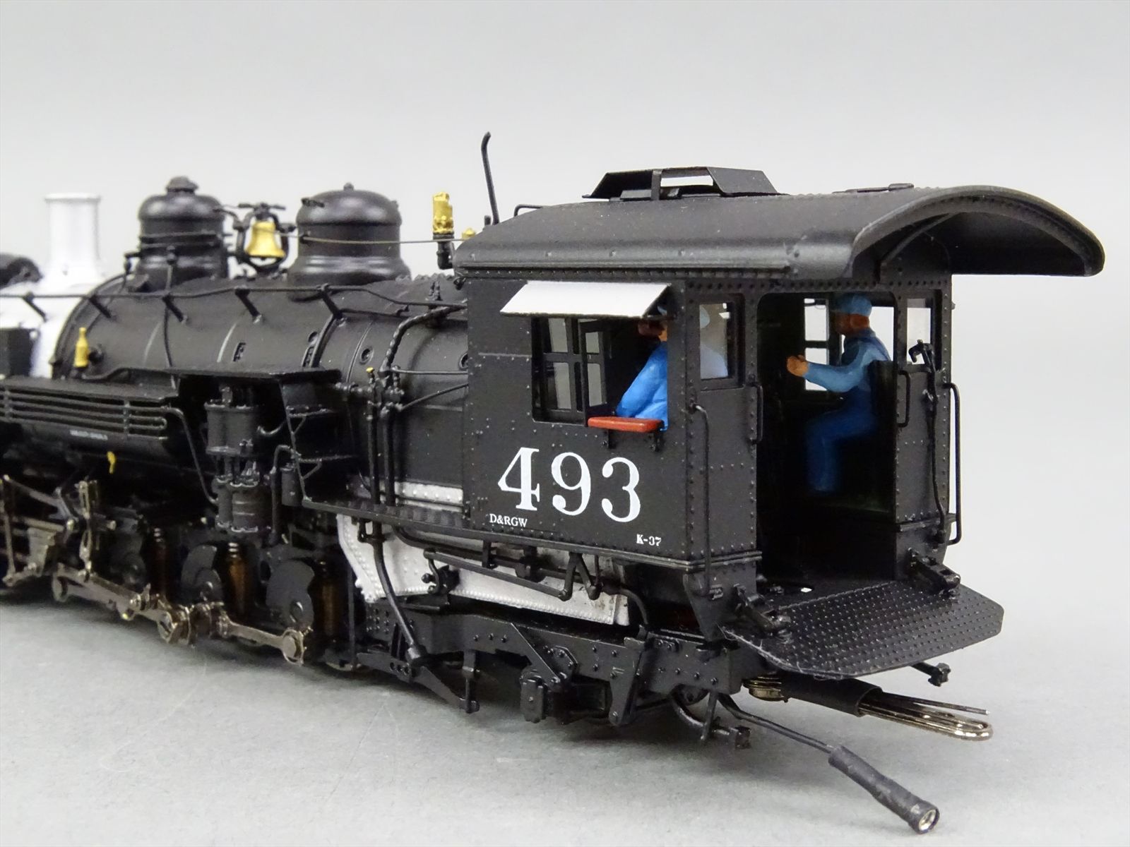 HOn3 Brass Model - DP 30493 D&RGW Rio Grande K-37 2-8-2 Black Boiler ...