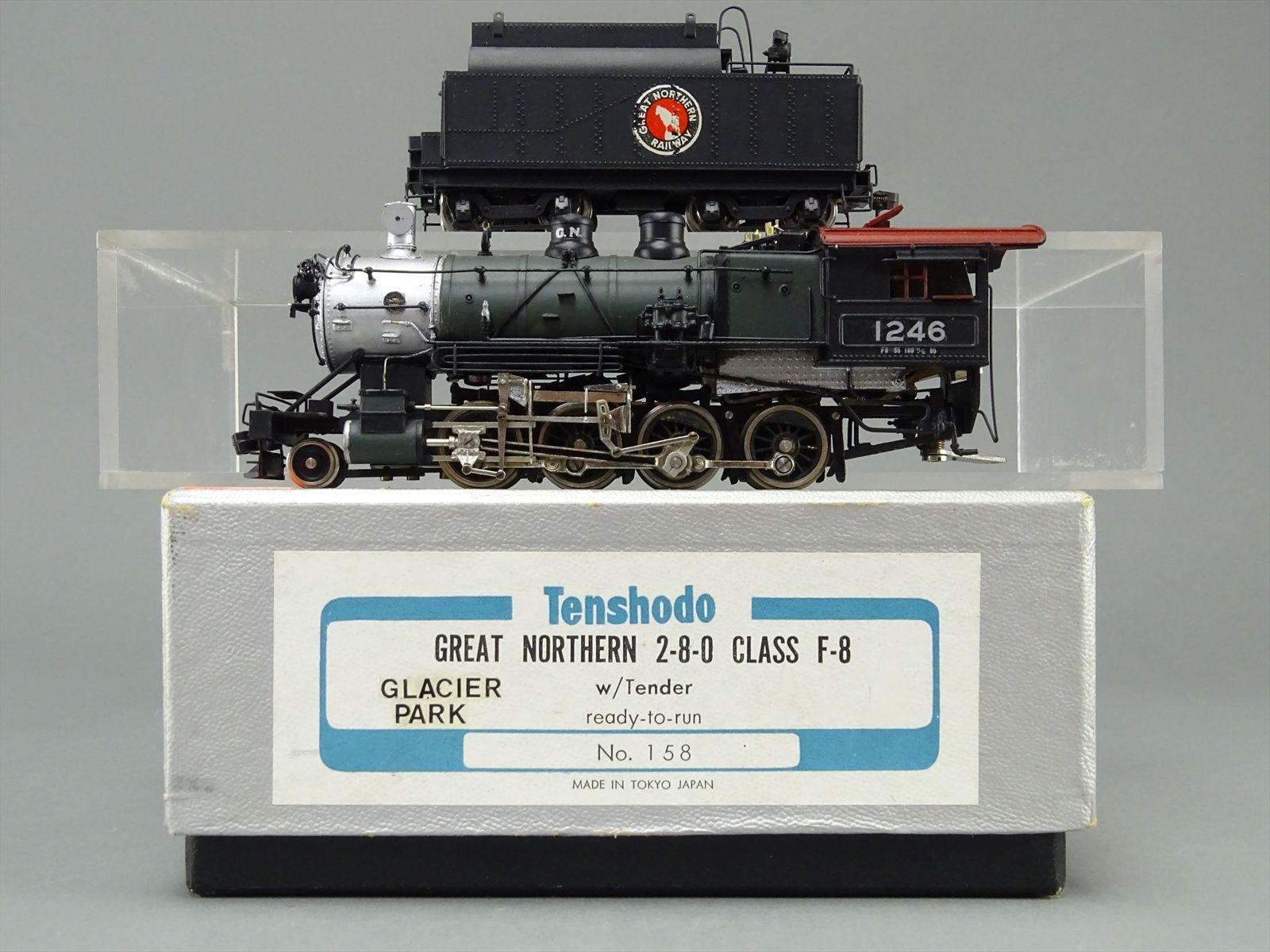 HO Brass Model - PFM Tenshodo 158 GN Great Northern F-8 2-8-0 #1246 ...