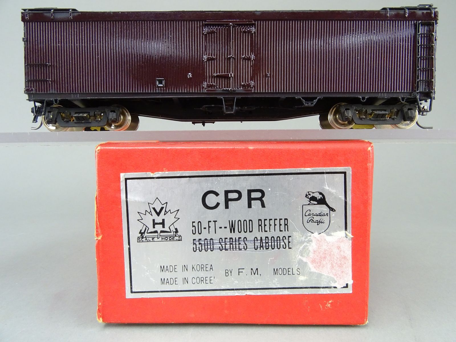 HO Brass Model Freight Car - VH CP CPR Canadian Pacific 50' Reefer Car ...