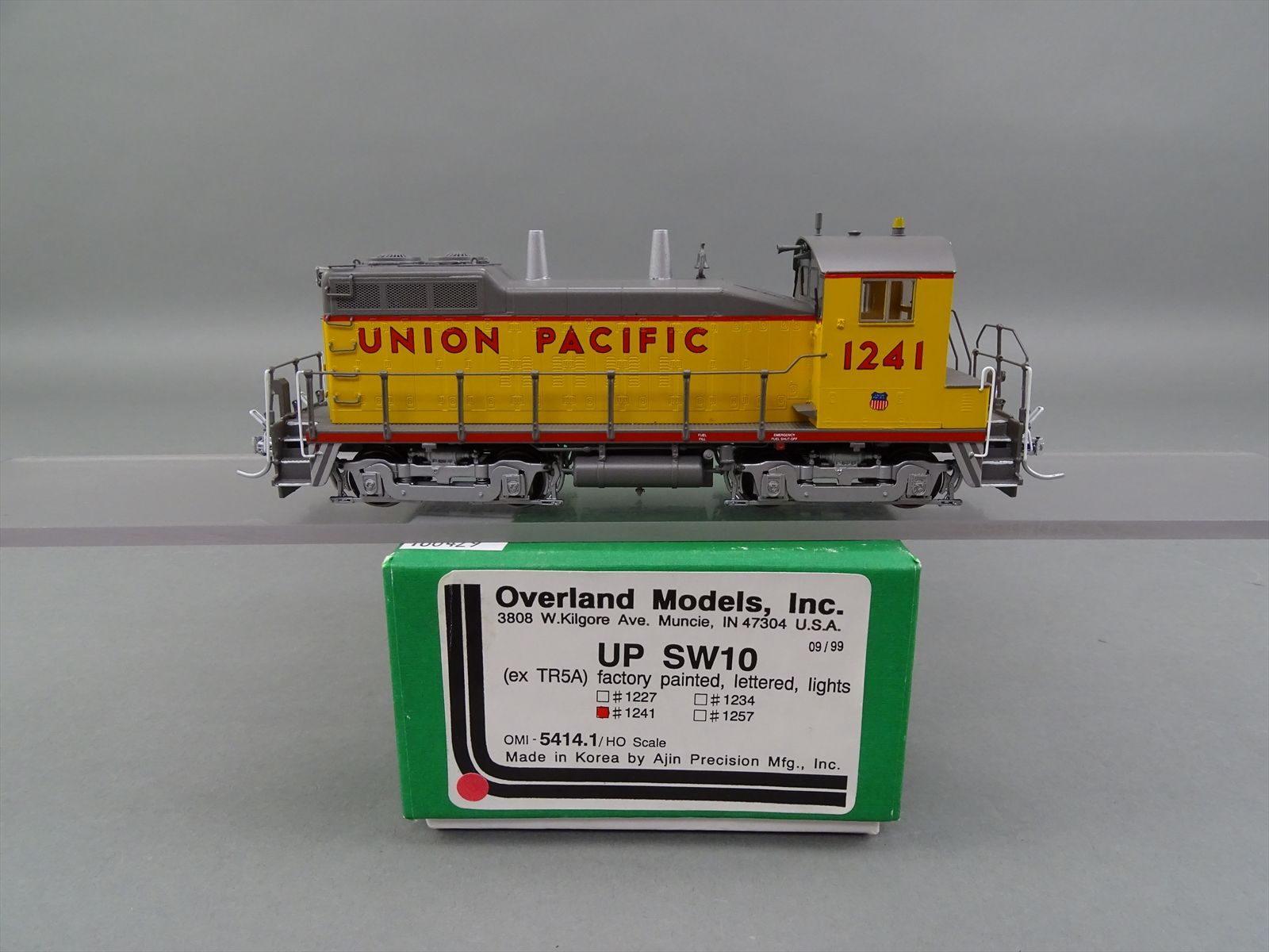 HO Brass Model - OMI 5414.1 UP Union Pacific SW10 Diesel #1241 - ex ...