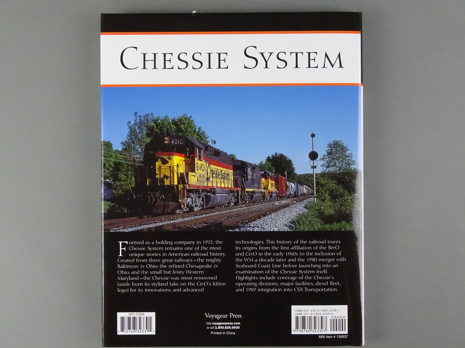 Railroad Book - Chessie System MBI Railroad Color History - Dave Ori ...