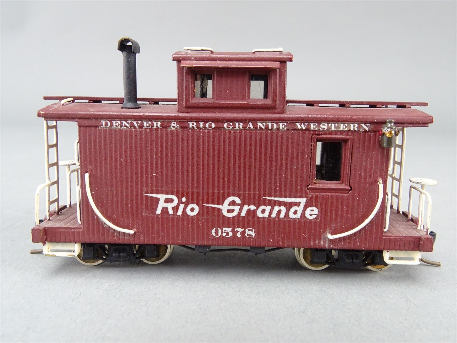 HOn3 Brass Model - Set of 2 - PFM United D&RGW Rio Grande Short Caboose #0578 & RGS #0402 - NO BOX