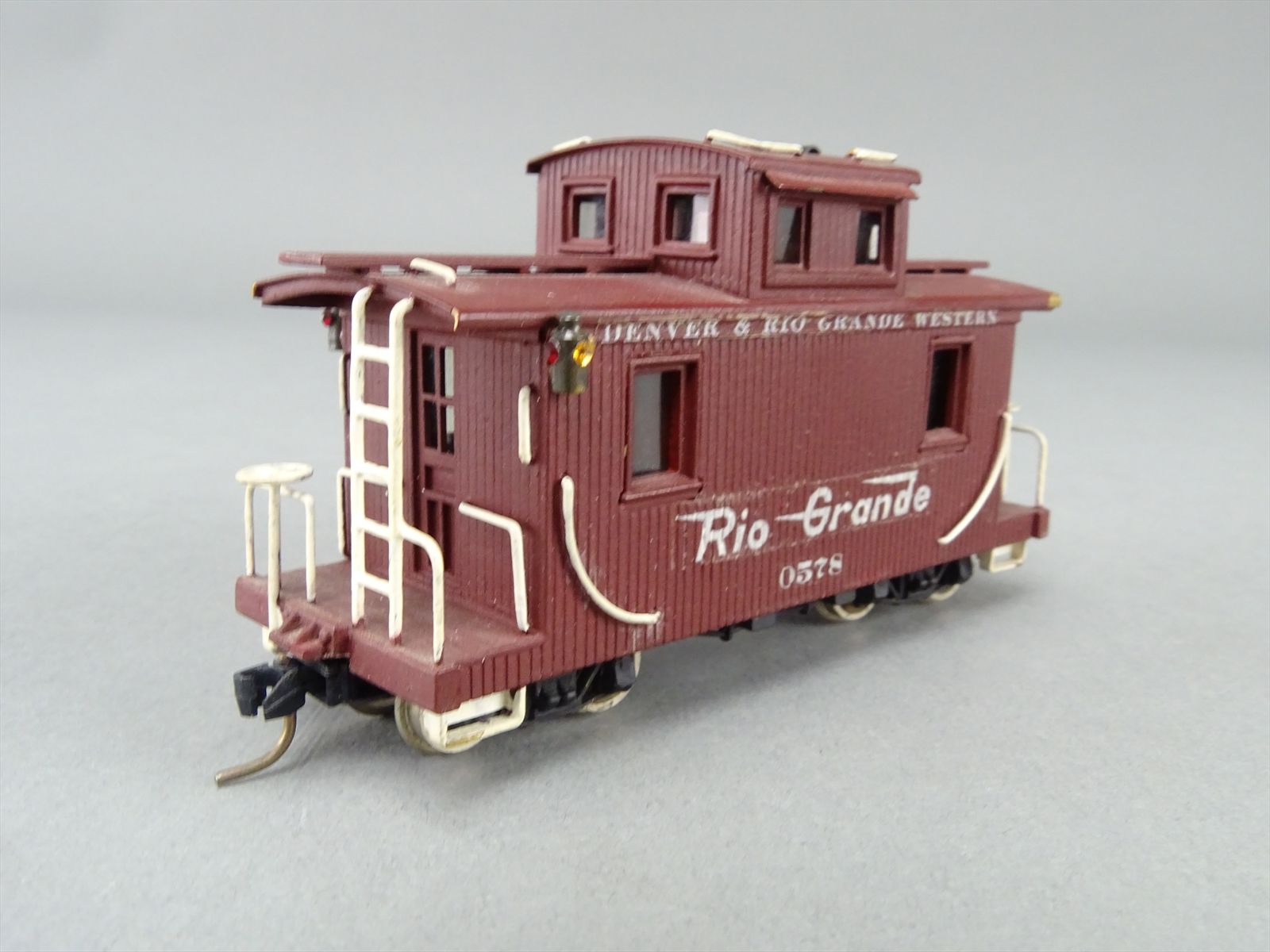 HOn3 Brass Model - Set of 2 - PFM United D&RGW Rio Grande Short Caboose #0578 & RGS #0402 - NO BOX