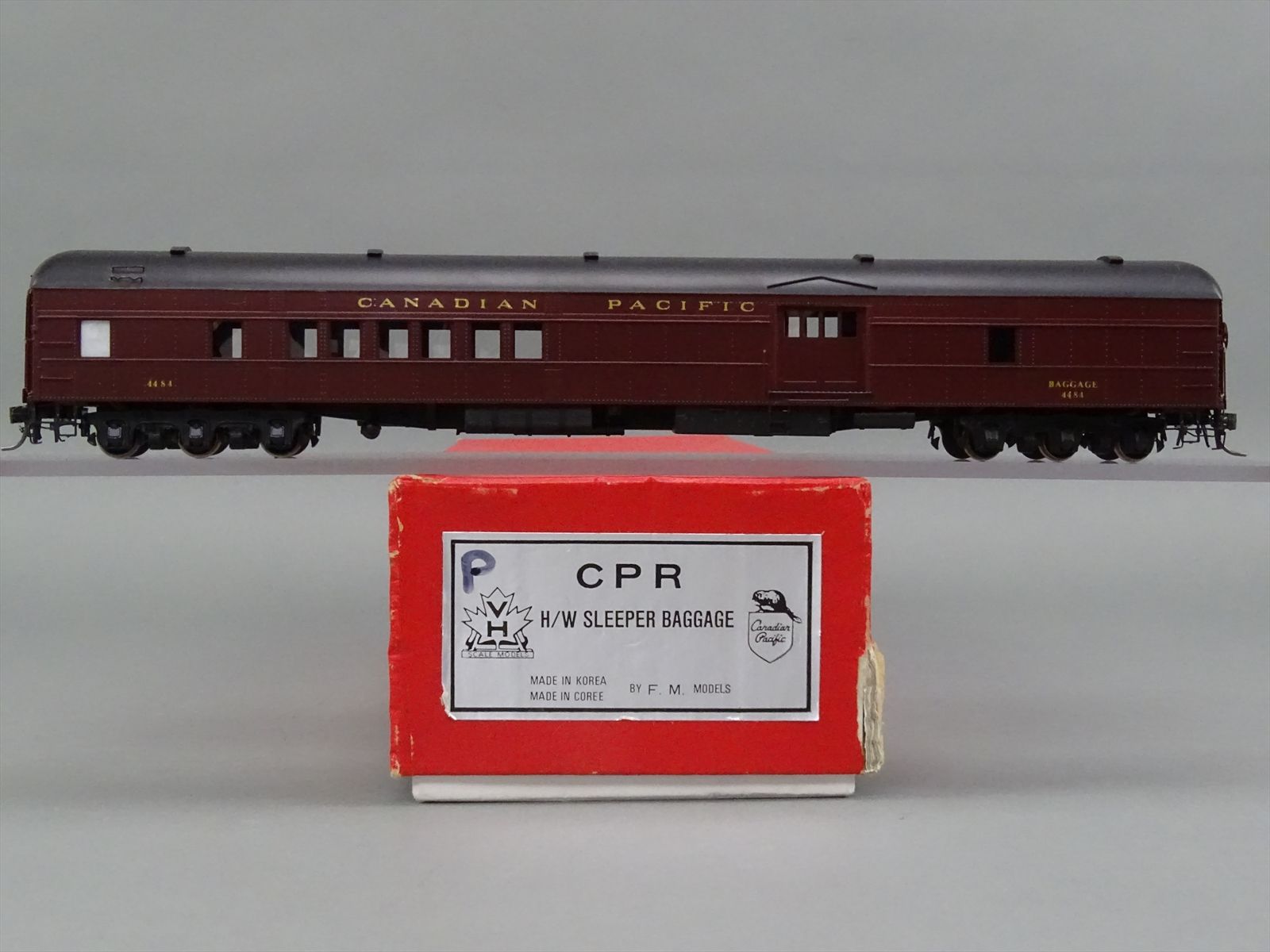 HO Brass Model - VH Van Hobbies CP CPR Heavyweight Sleeper Baggage ...