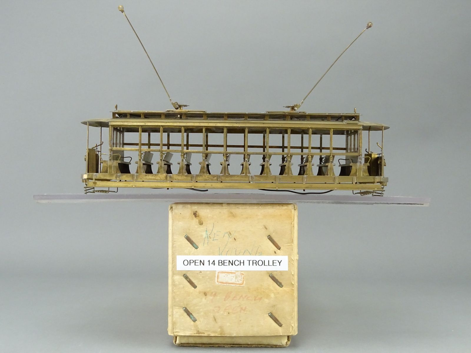 O Brass Model - Ken Kidder - 14 Bench Open Trolley - Traction Model ...