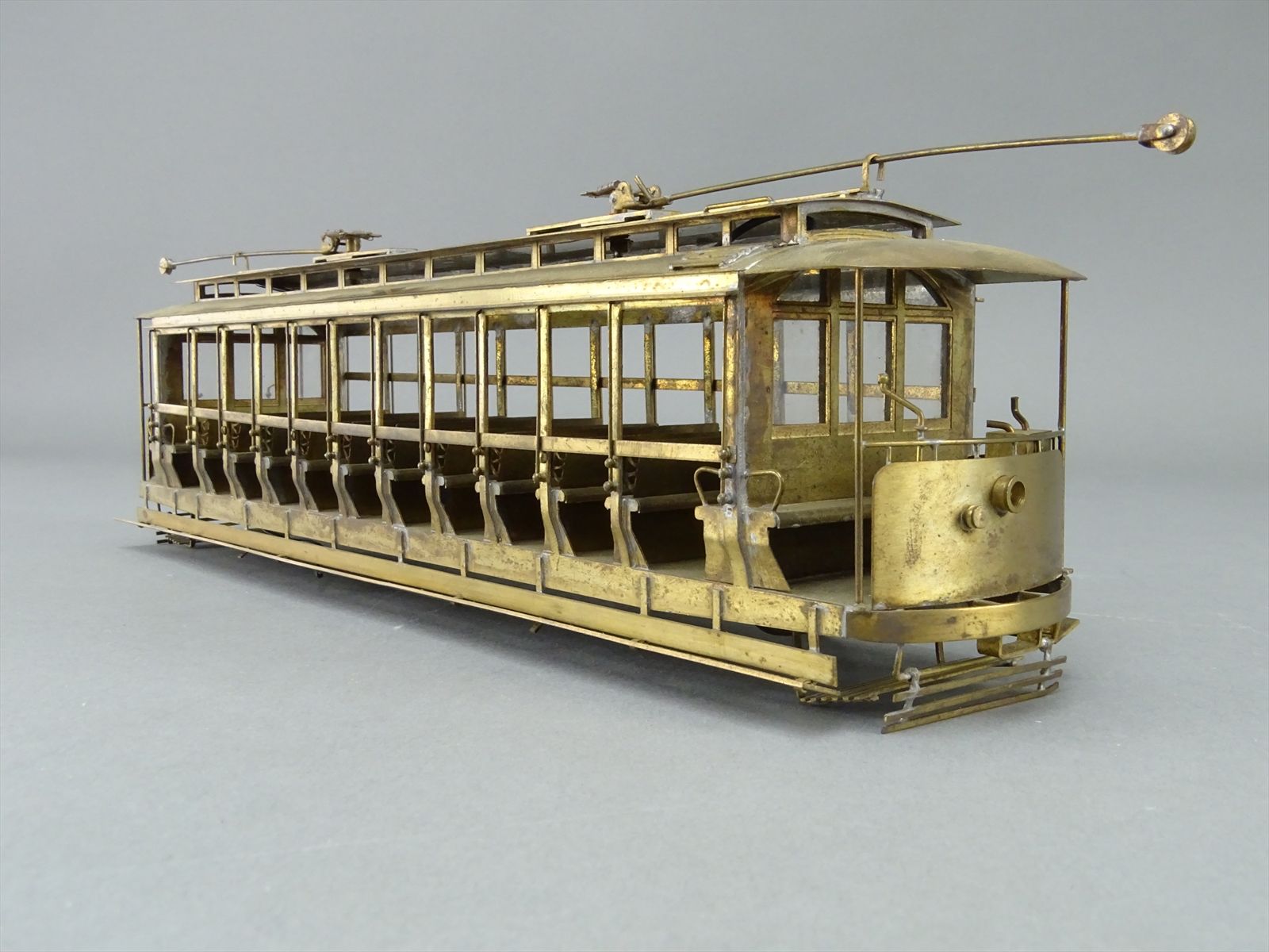O Brass Model - Ken Kidder - 14 Bench Open Trolley - Traction Model ...
