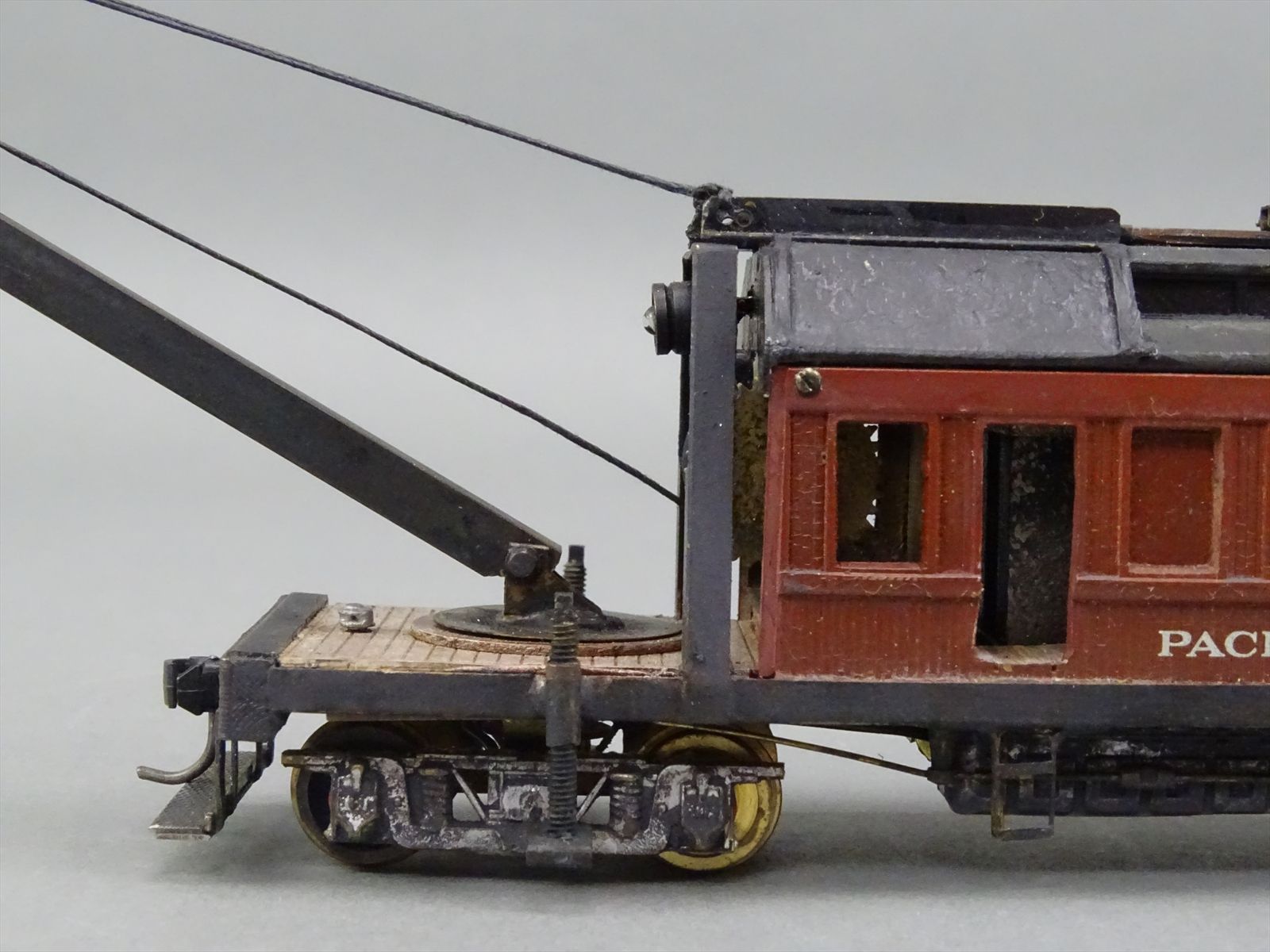 HO Brass Model - Scratch Built - PE Pacific Electric Powered Crane Car ...