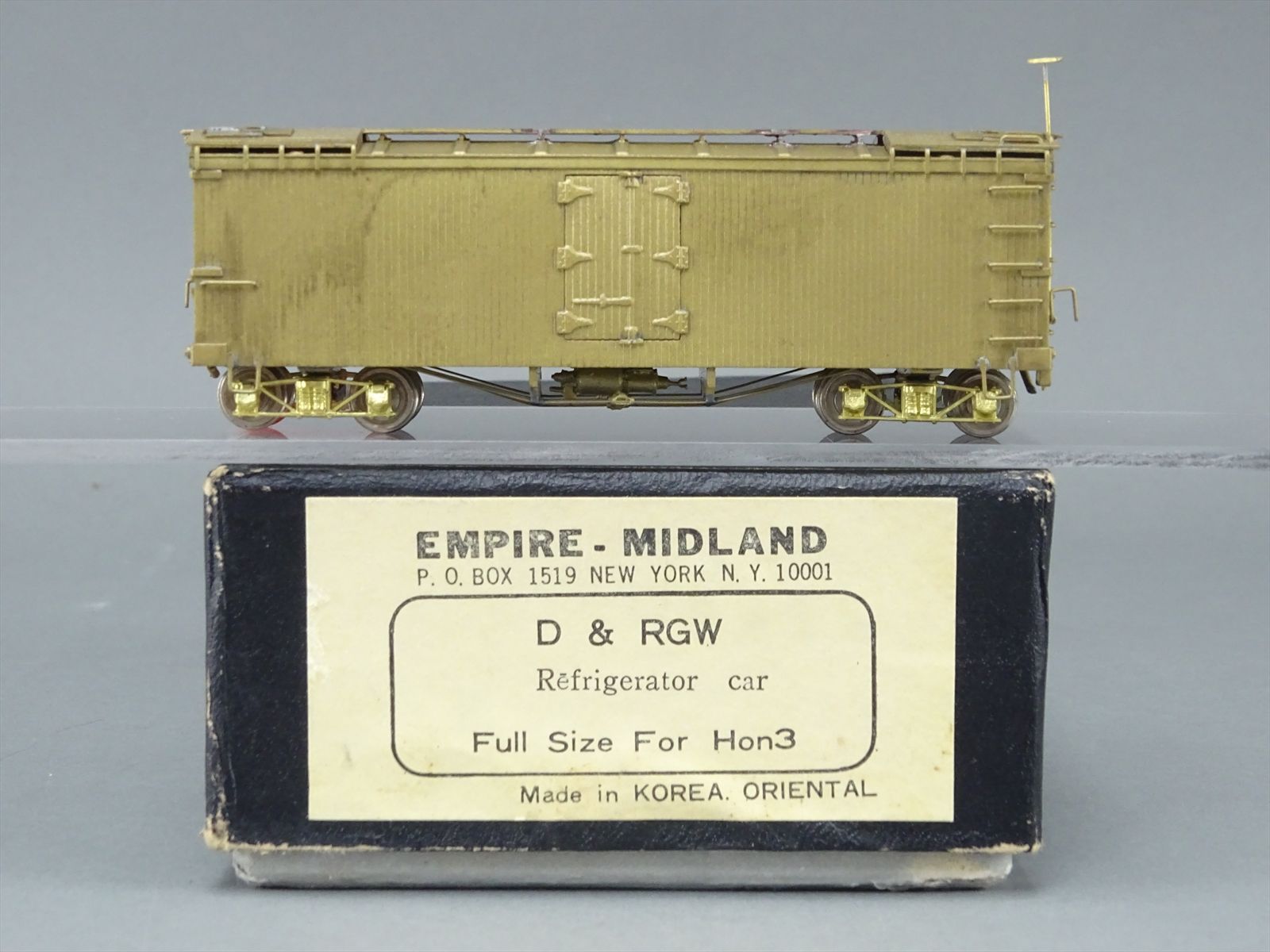 HOn3 Brass Model - E-M Empire Midland D&RGW Rio Grande Reefer 30 ...