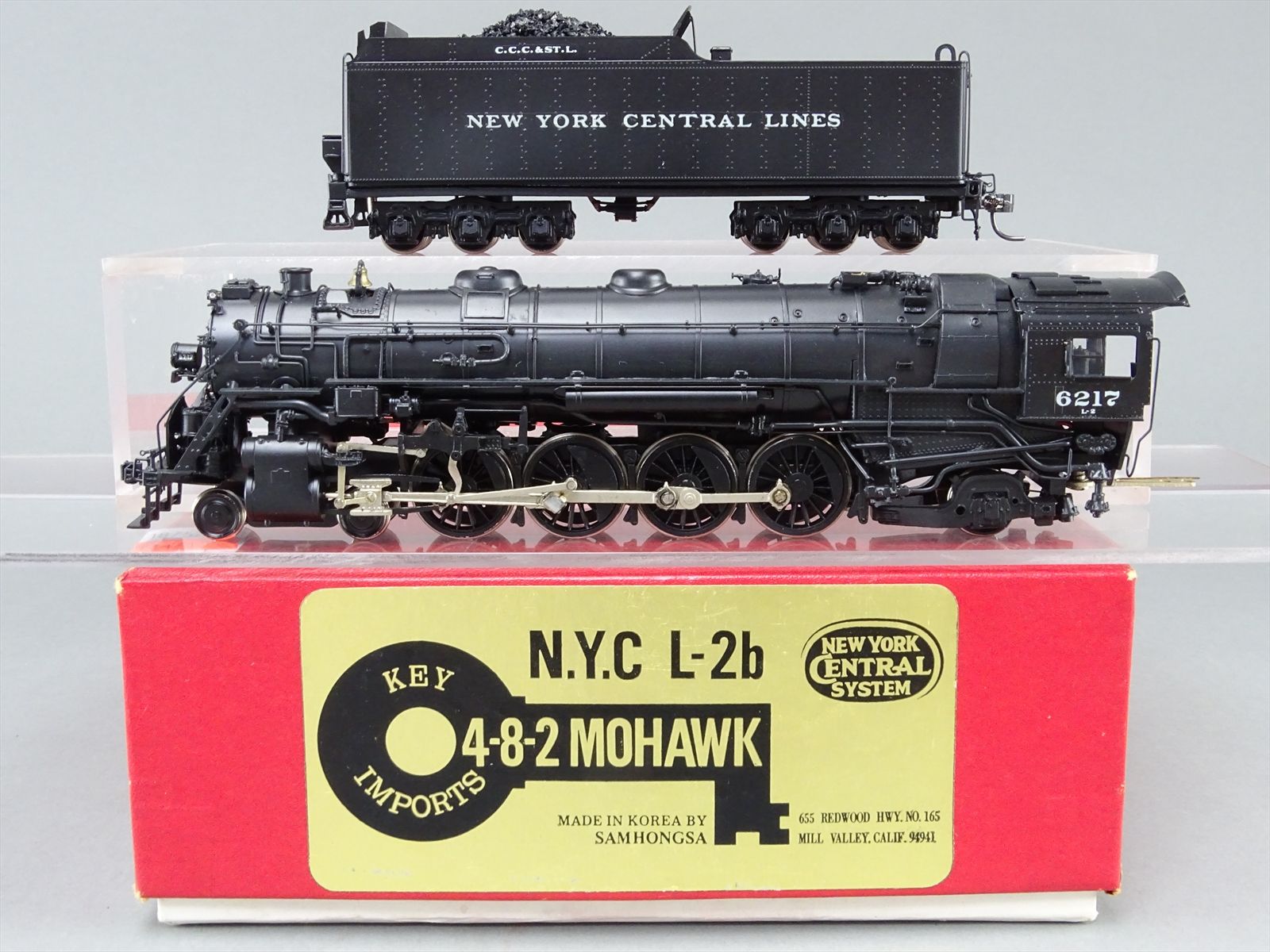 HO Brass Model - Key NYC New York Central L-2b 4-8-2 Mohawk #6217 ...