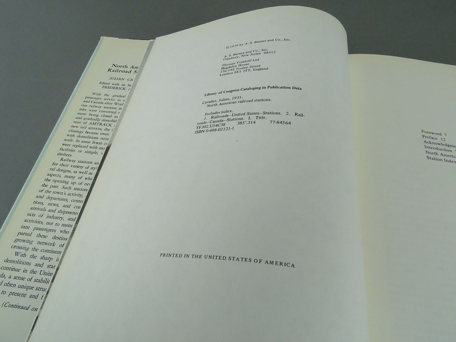 Railroad Book - North American Railroad Stations - Julian Cavalier ...
