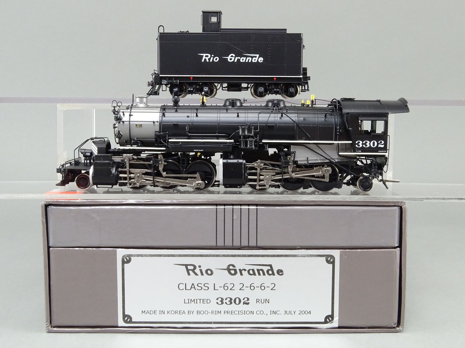 HO Brass Model - DP 2432 D&RGW Rio Grande 2-6-6-2 L-62 #3302 Limited ...