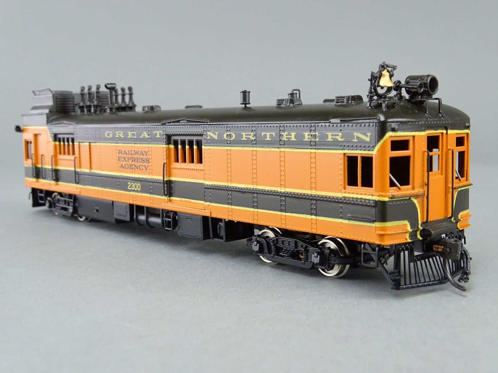 HO Brass Model - Oriental GN Great Northern Gas Electric #2300 + Coach ...