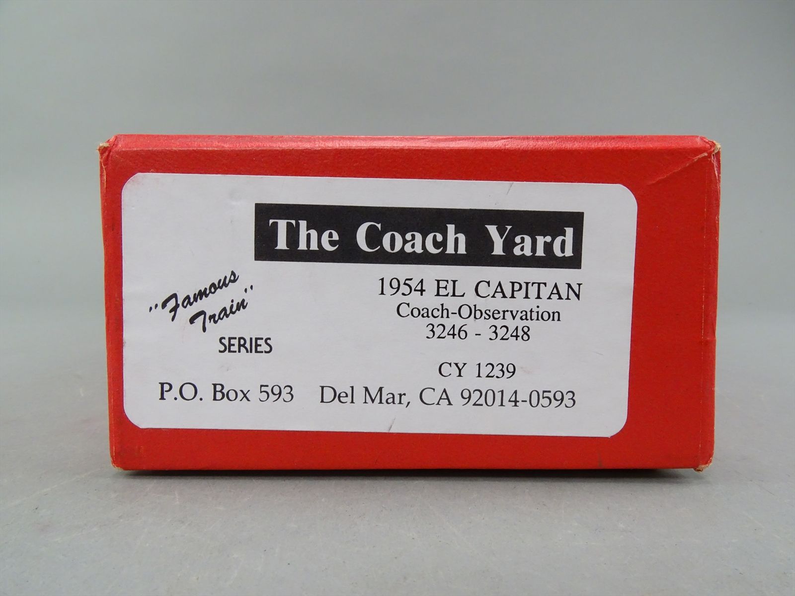 HO Brass Model - TCY 1239 SINGLE CAR ONLY AT&SF Santa Fe 1954 El ...