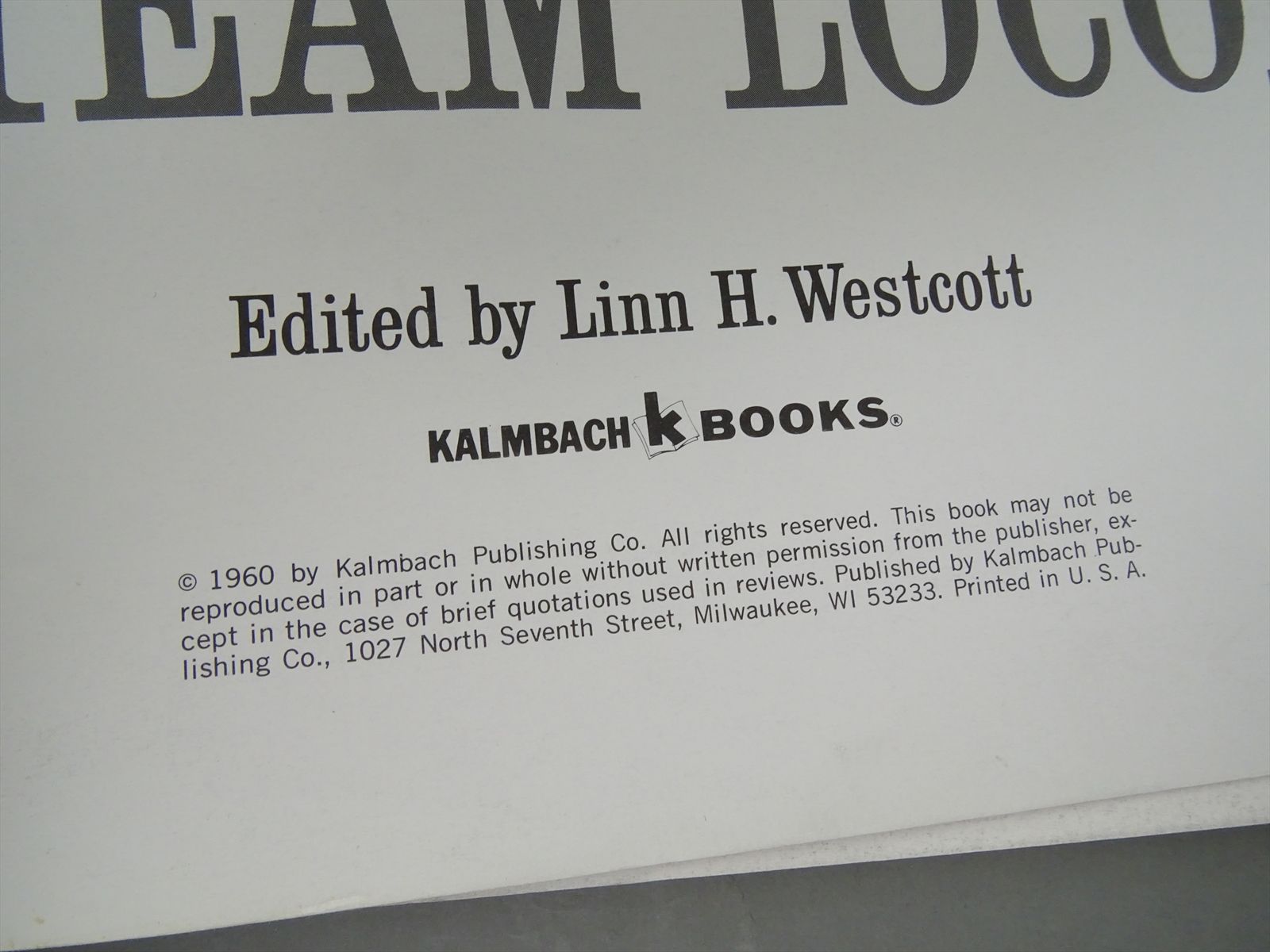 Railroad Book - Model Railroader Cyclopedia Vol. 1 - Steam Locomotives ...