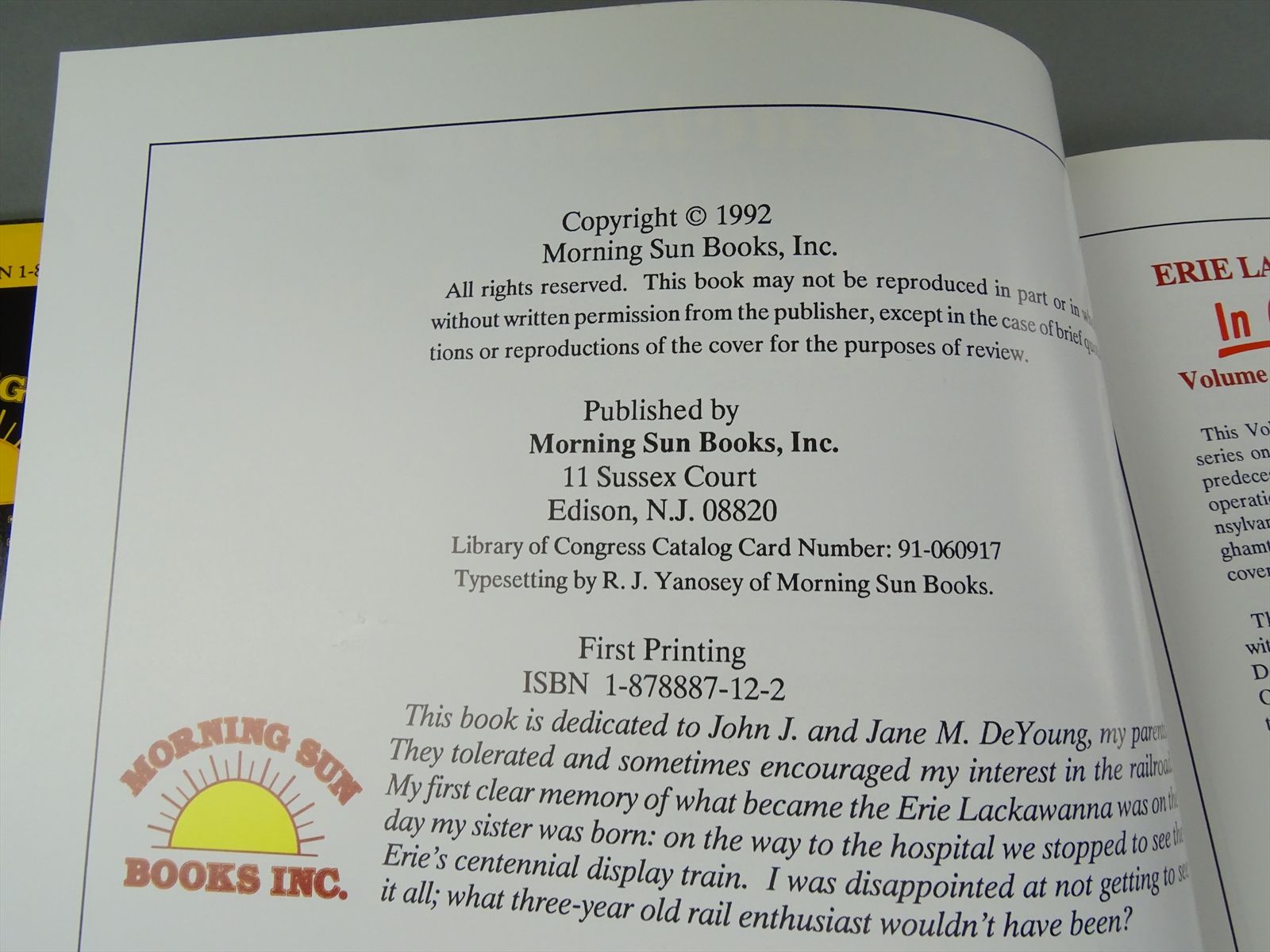 Railroad Book - Erie Lackawanna In Color Vol. 2 - Larry DeYoung - 128 Pages