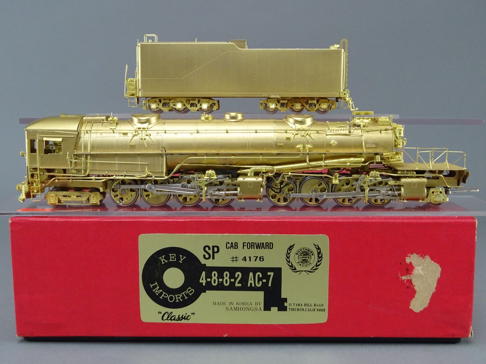 HO Brass Model - Key SP Southern Pacific Cab Forward AC-7 4-8-8-2 #4176 ...