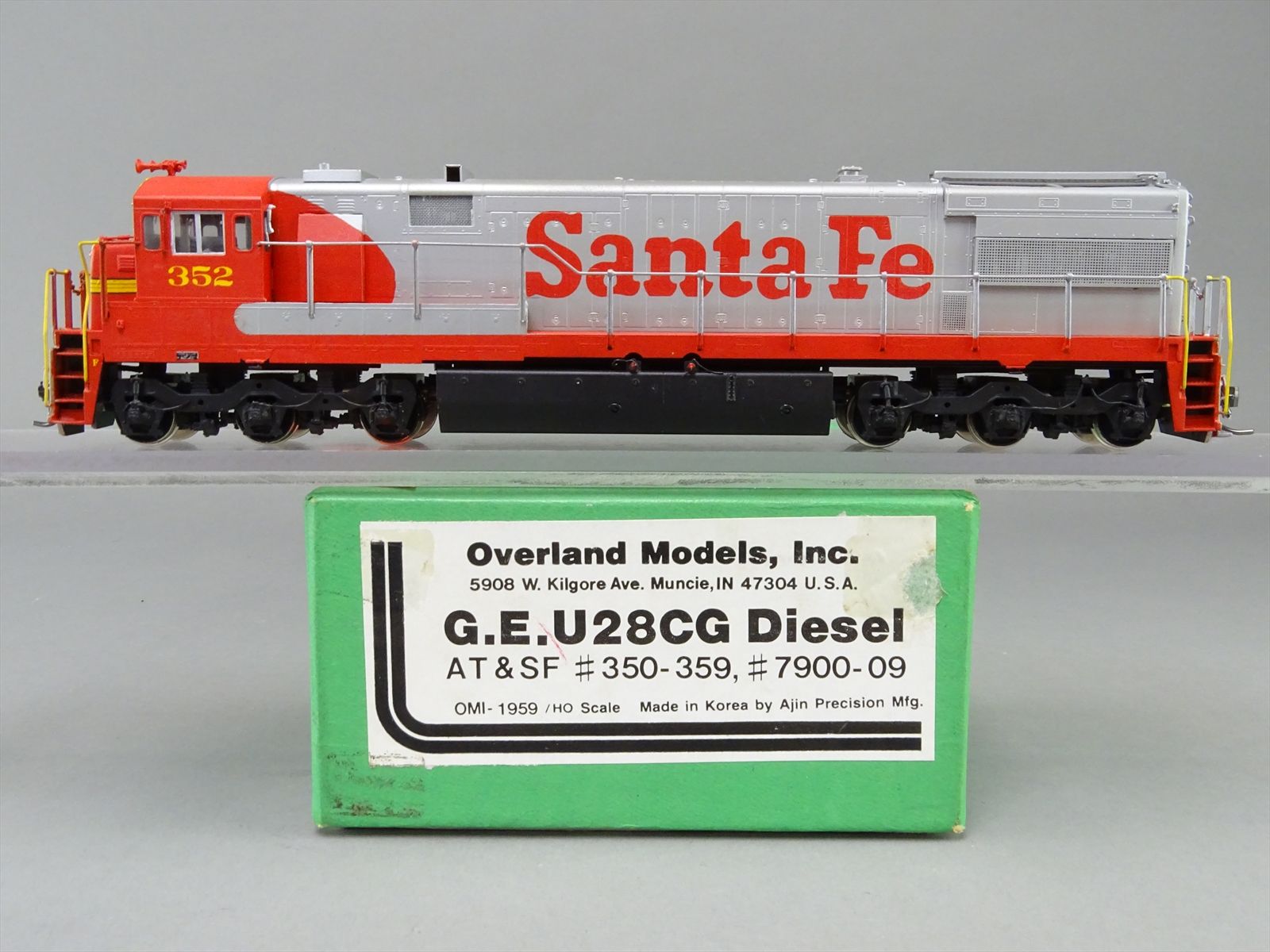 HO Brass Model - OMI 1959 AT&SF Santa Fe GE U28CG #352 - Custom - 1987 ...