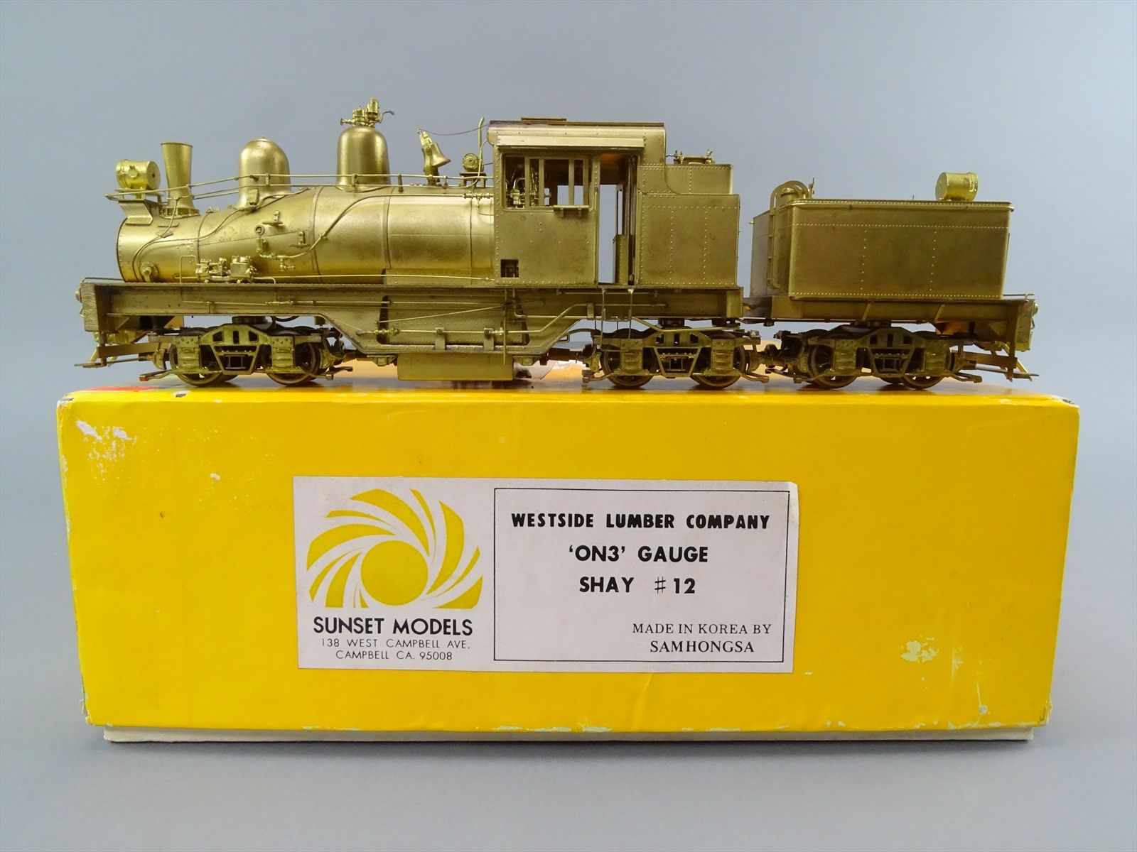 On3 Brass Model - Sunset WSLC Westside Lumber Company Logging 3-Truck ...