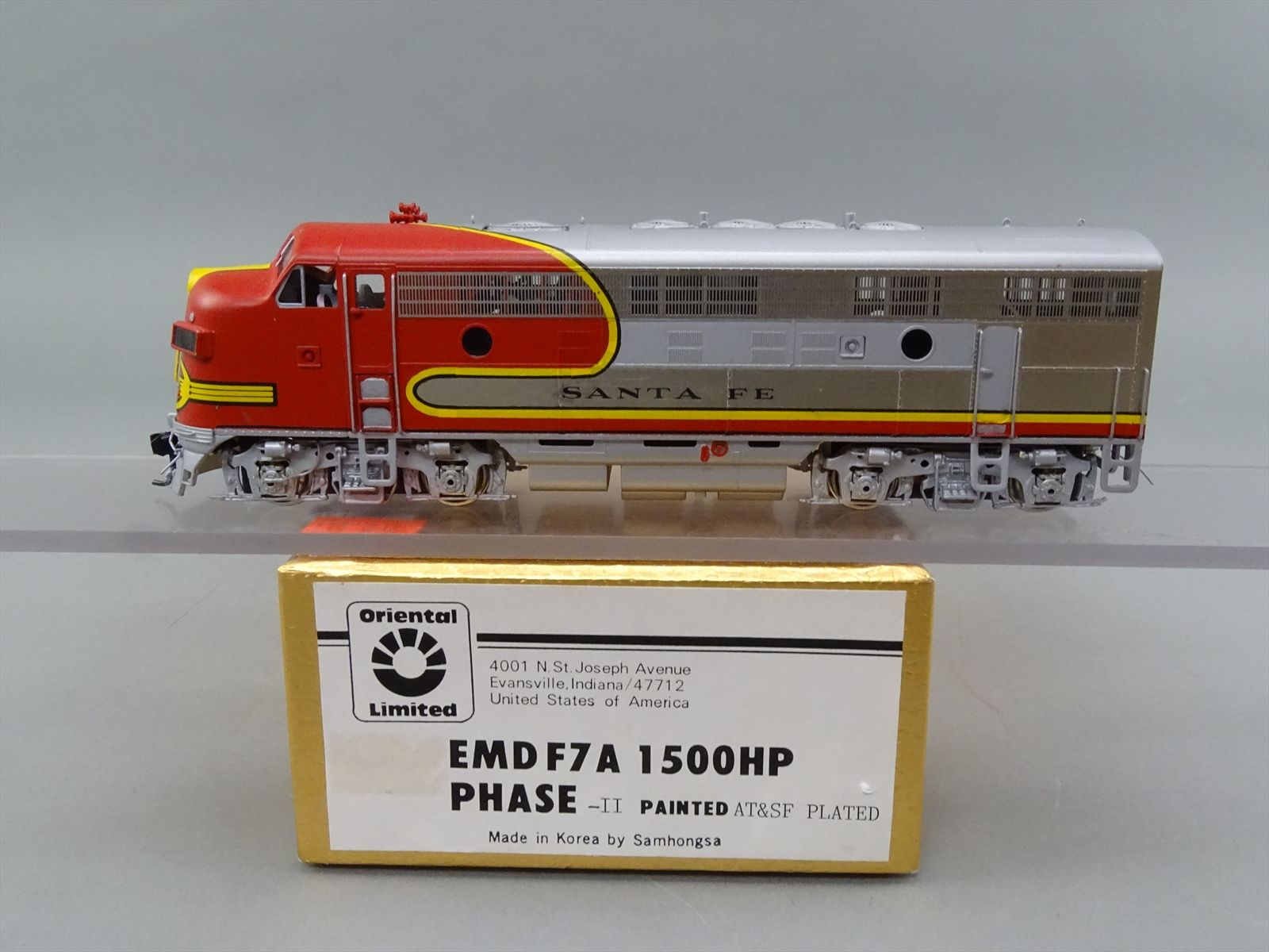 HO Brass Model - Oriental AT&SF Santa Fe F7 F7A Phase II - F/P - 1986 ...