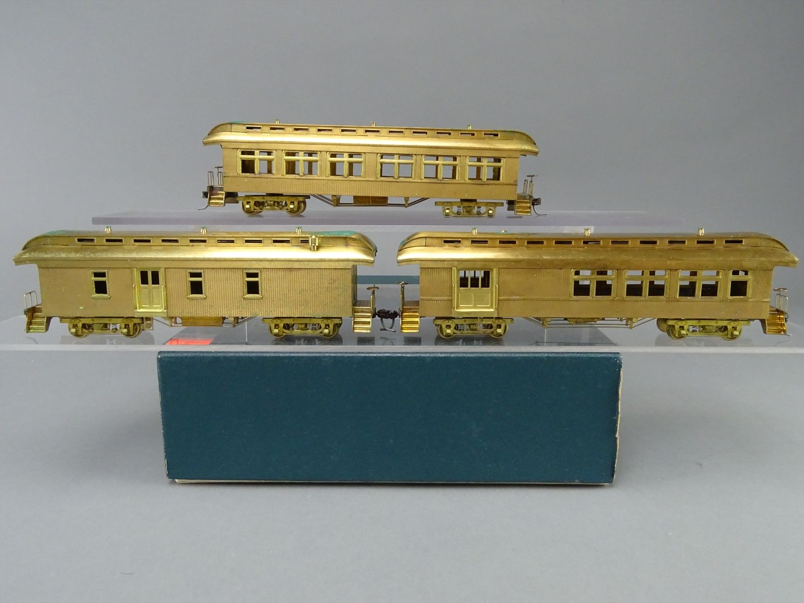 HO Brass Model - PFM Old-Time 3 Car Heavyweight Passenger Set Baggage ...