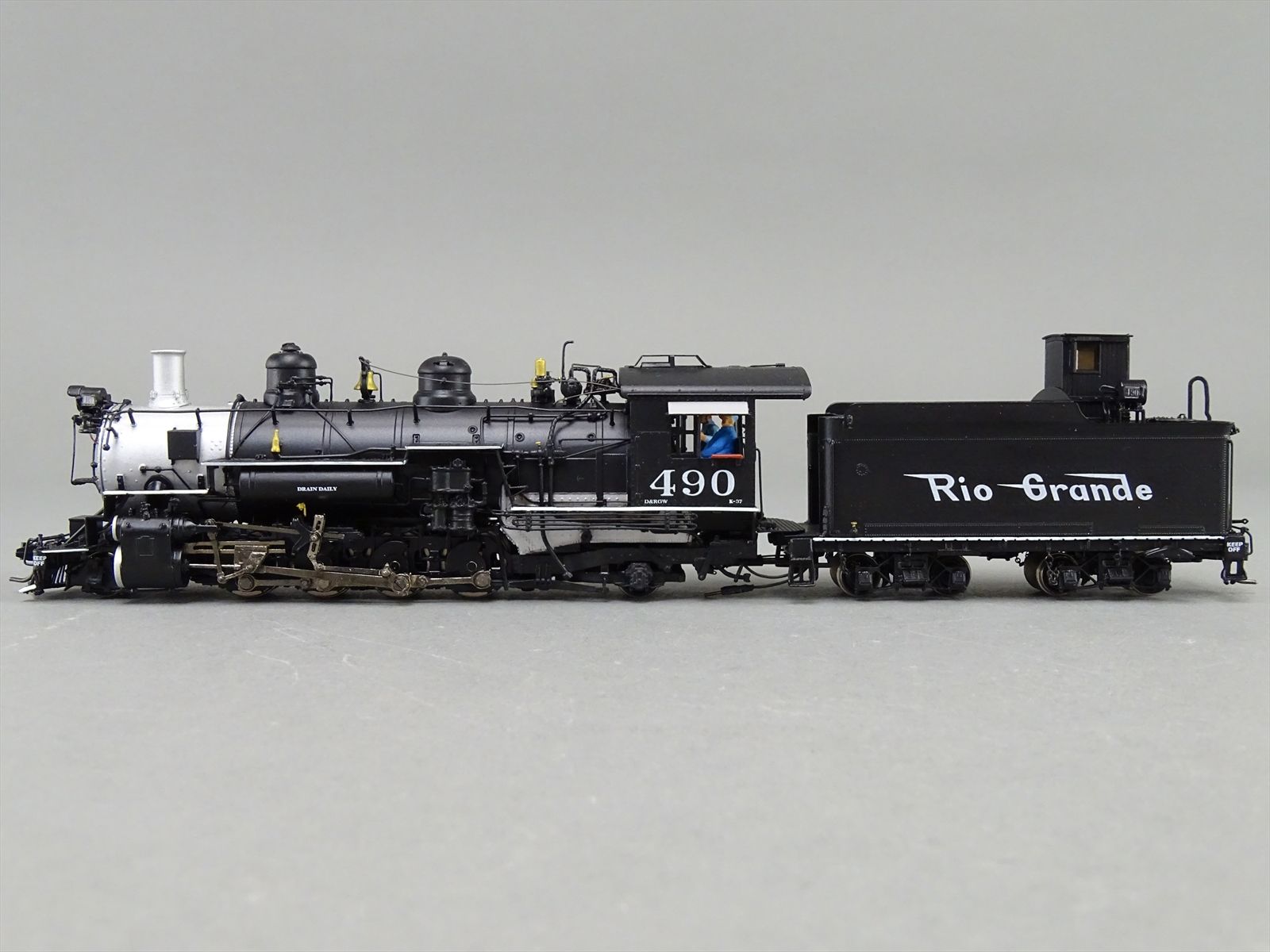 HOn3 Brass Model - DP 30490 D&RGW Rio Grande K-37 2-8-2 Black Boiler ...