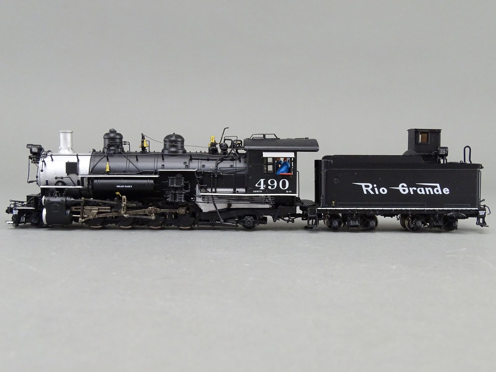 HOn3 Brass Model - DP 30490 D&RGW Rio Grande K-37 2-8-2 Black Boiler ...
