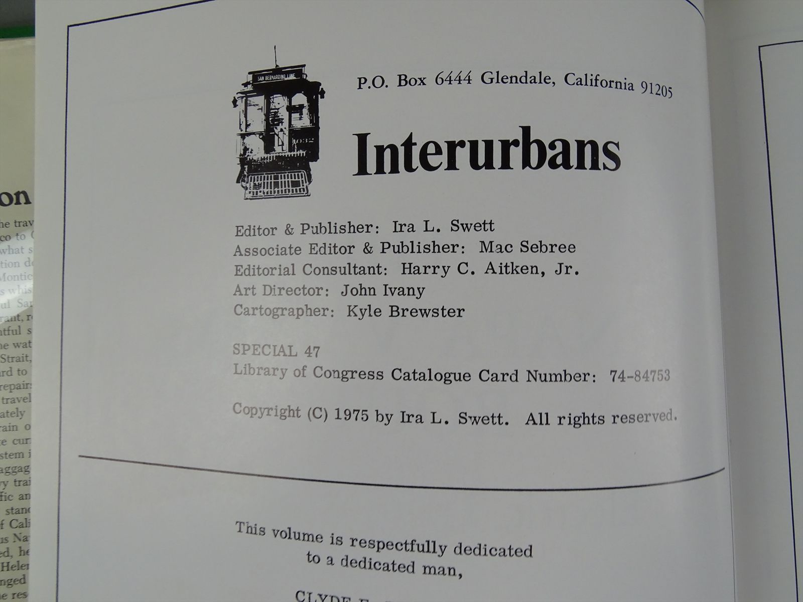 Railroad Book - Napa Valley Route - Swett & Aitken - 575 pages