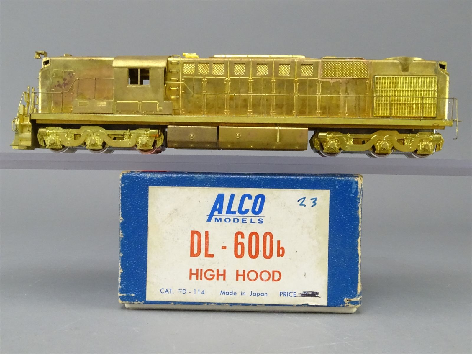 HO Brass Model - ALCO D-114 DL600B High Hood Diesel - Unpainted - 1968 ...