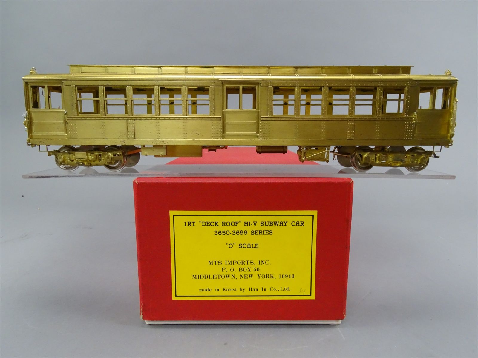 O Brass Model - MTS IRT Interborough Rapid Transit Hi-V Deck Roof ...